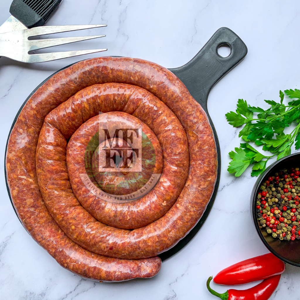 Boerewors Hot and Spicy 1kg - Mwanaka Fresh Farm Foods and Butchery